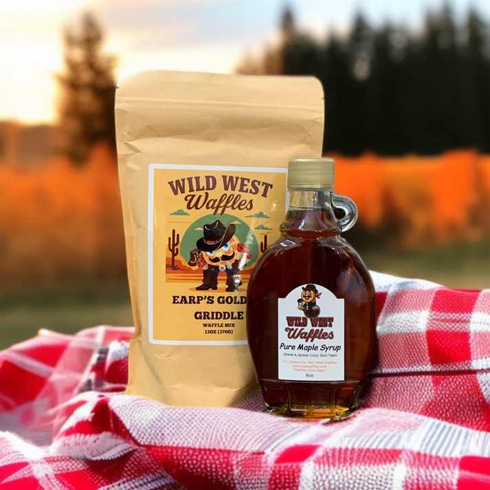 High Noon Duo | Waffle Mix & Maple Syrup Gift Set – Wild West Waffles